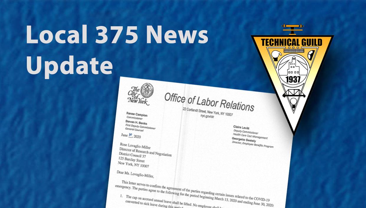 Temporary Agreement Between OLR and all DC37 Members Related Covid-19 ...