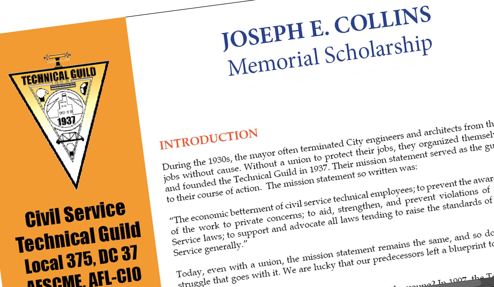 Thanks to Local 375: A letter from the scholarship winner student ...